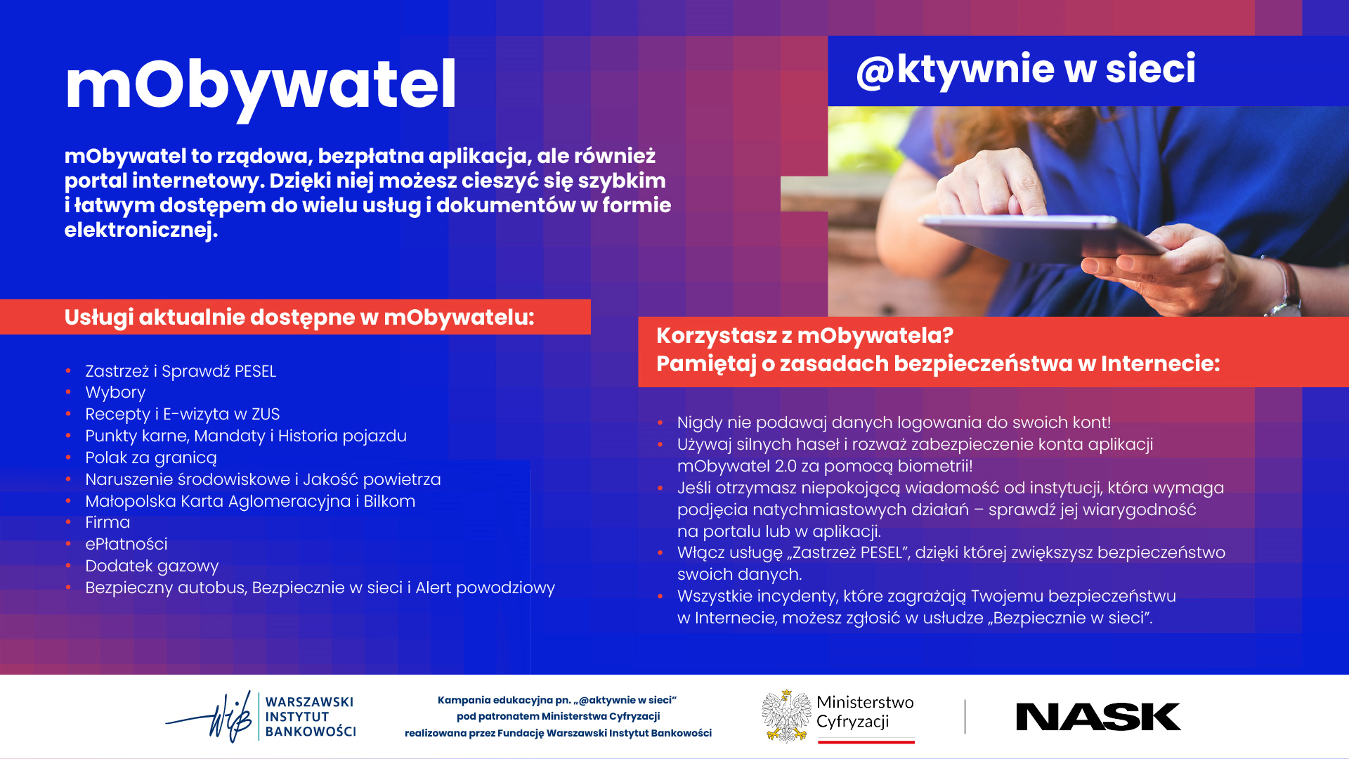 mObywatel - pożyteczne usługi dla obywateli: infografika i artykuł - WIB